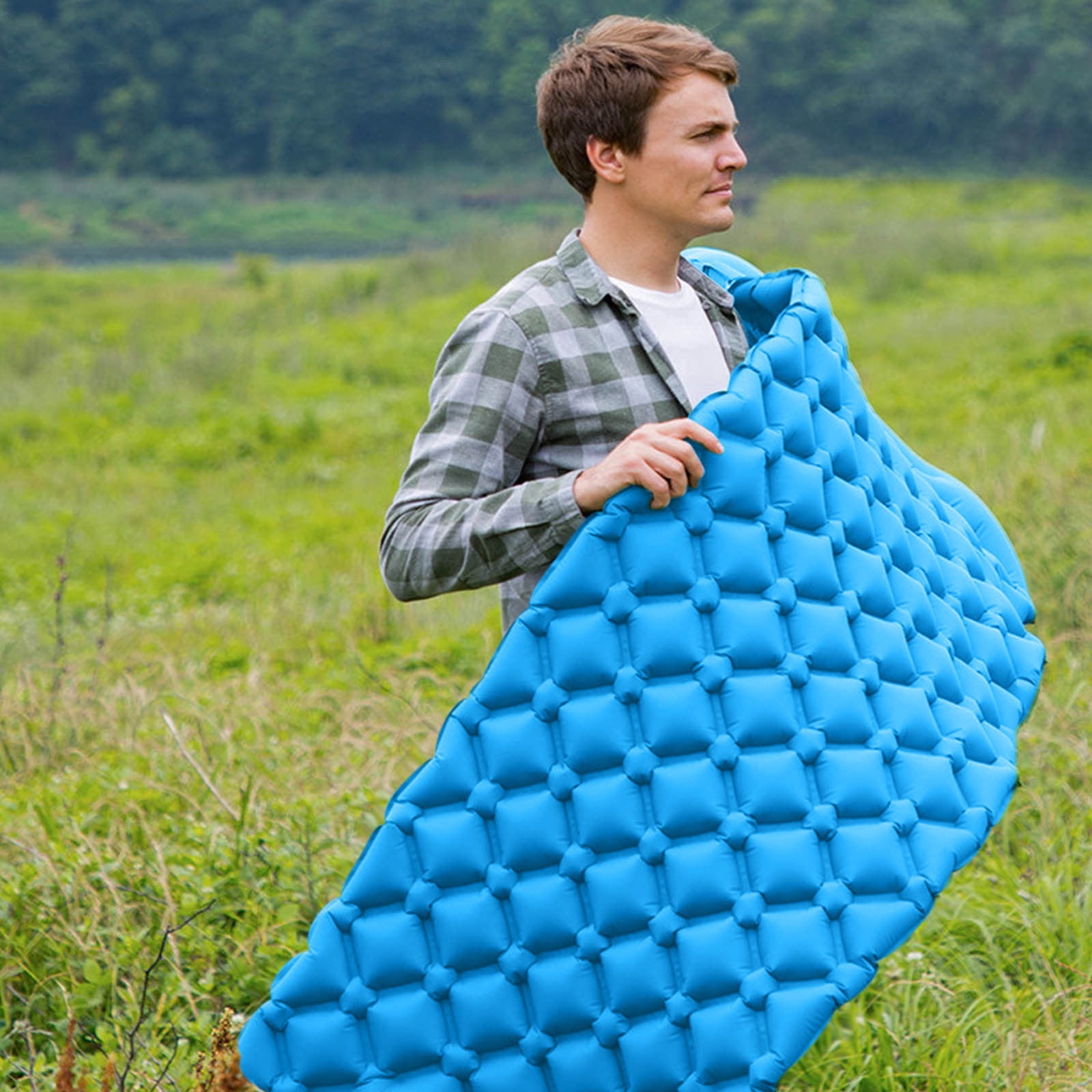 Camping Sleeping Mats, Ultralight Camping Pad with Pillow, Built-in ...