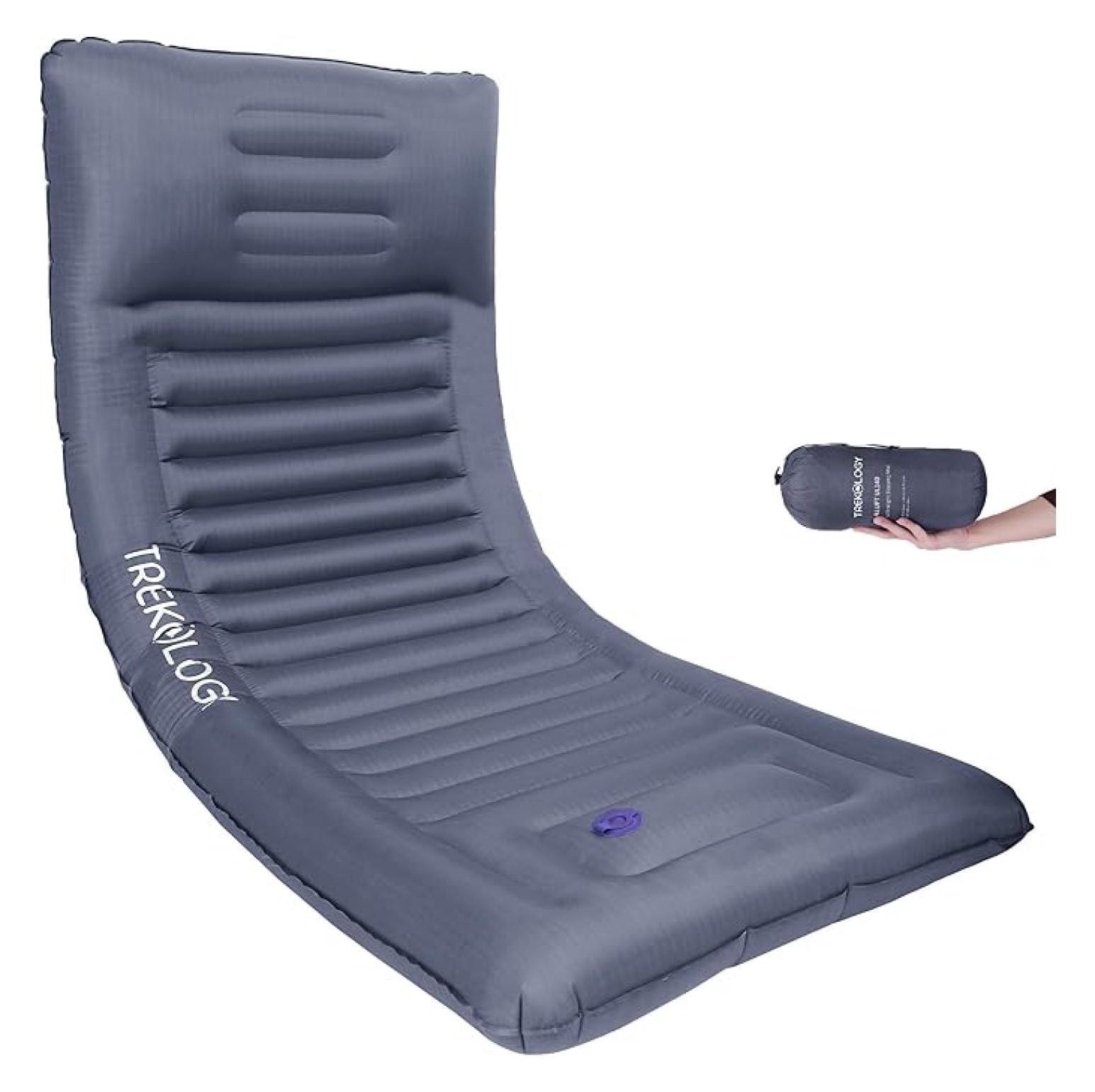 Camping Sleeping Pad - 73.2x29.9" Inflatable Mat with Pump & Pillow - 4 ...