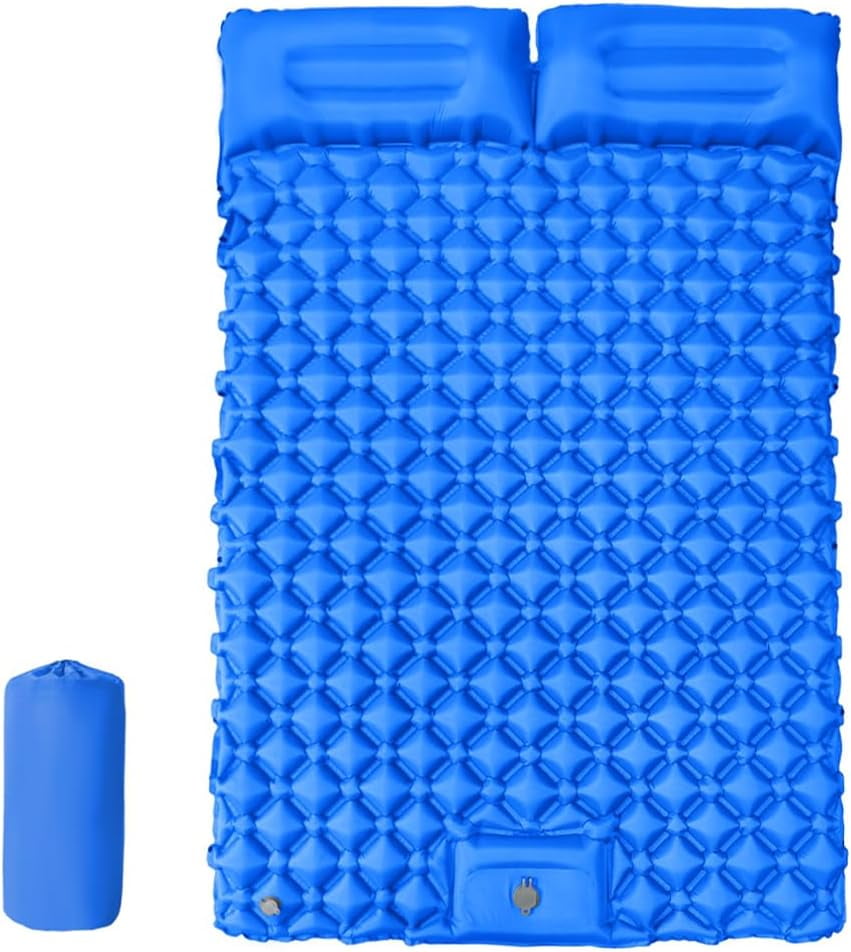 Camping Sleeping Pad, uilt-in Foot Pump,Waterproof Inflatable Campings ...