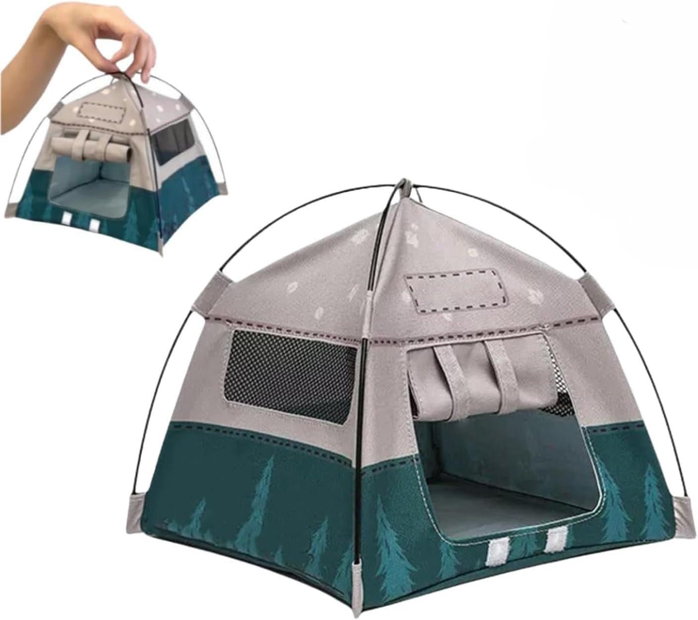 Camping Small Tent Model- 1:12 Miniature Doll Tent Camping Movable ...
