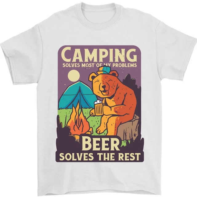 Camping Solves Most of My Problems Funny T-Shirt - Walmart.com