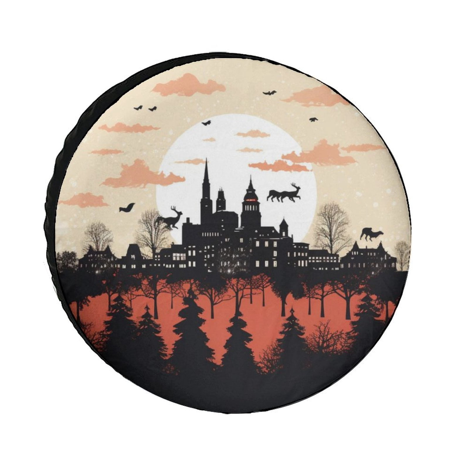 Camping Spare Tire Cover 12inch Christmas Alabama State Silhouette ...