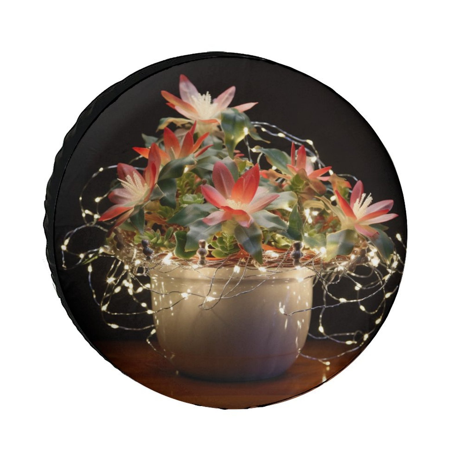 Camping Spare Tire Cover 12inch Christmas Cactus Wheel Protectors ...