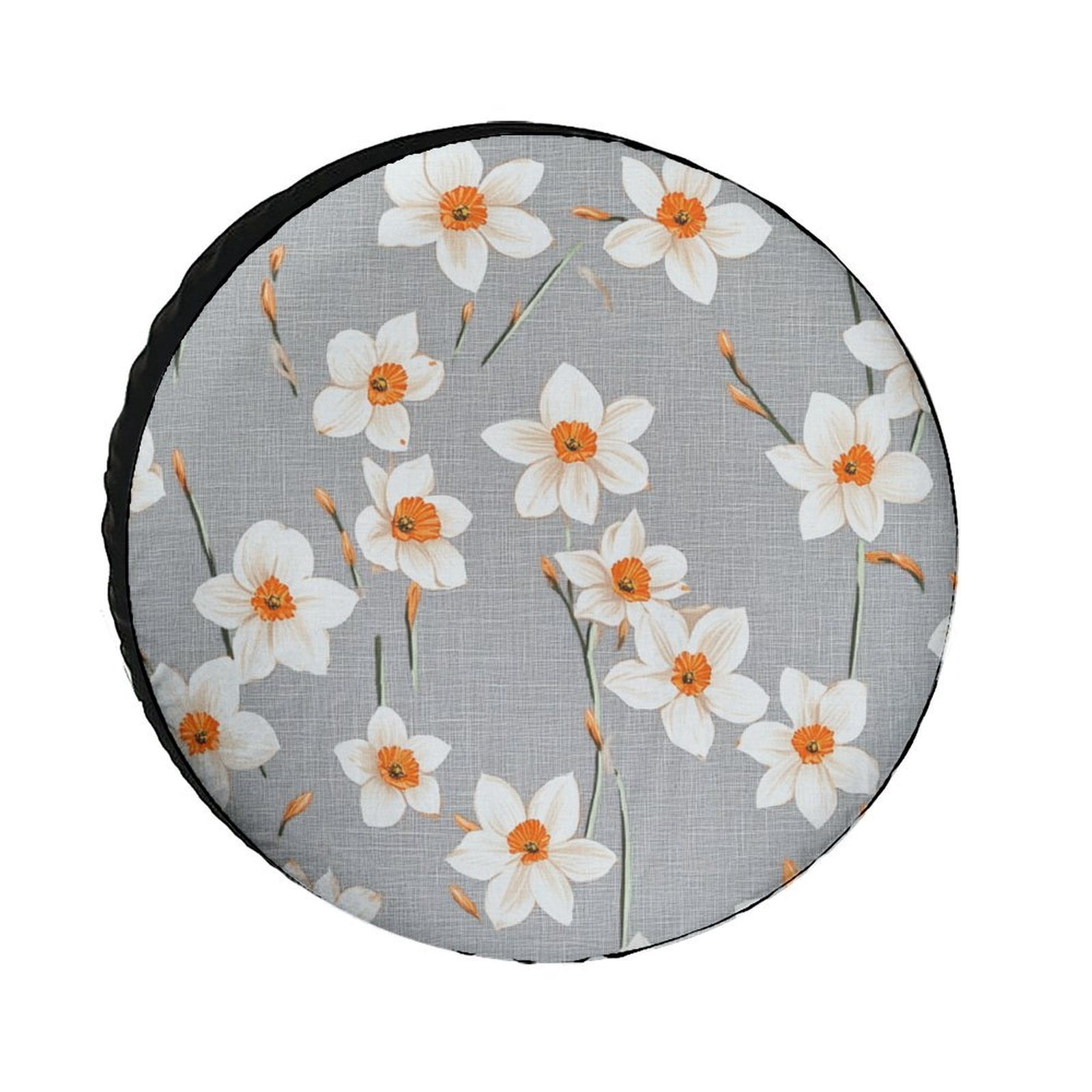 Camping Spare Tire Cover 12inch Floral Spring Daffodil Blooms Wheel ...
