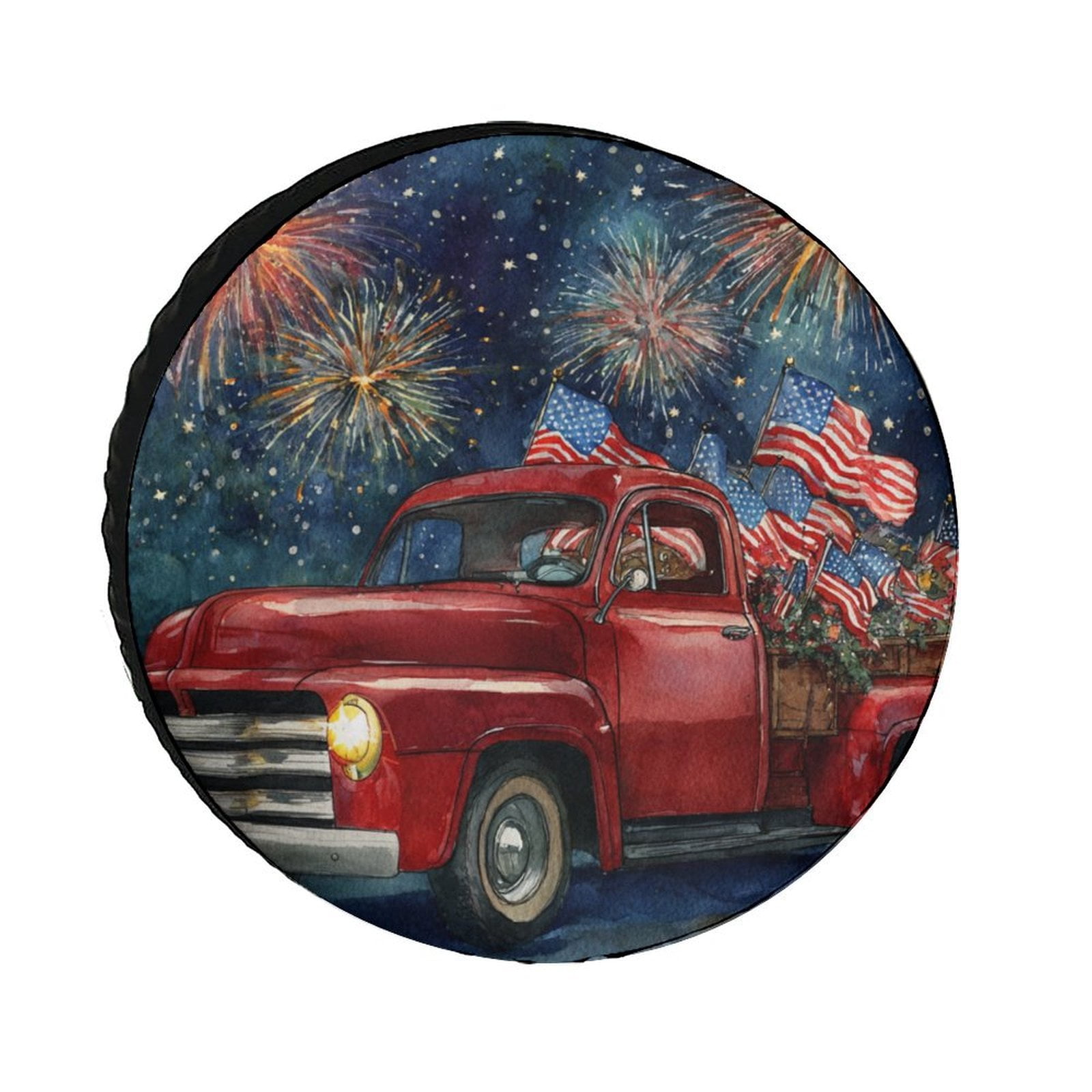 Camping Spare Tire Cover 12inch Truck Fireworks Wheel Protectors ...