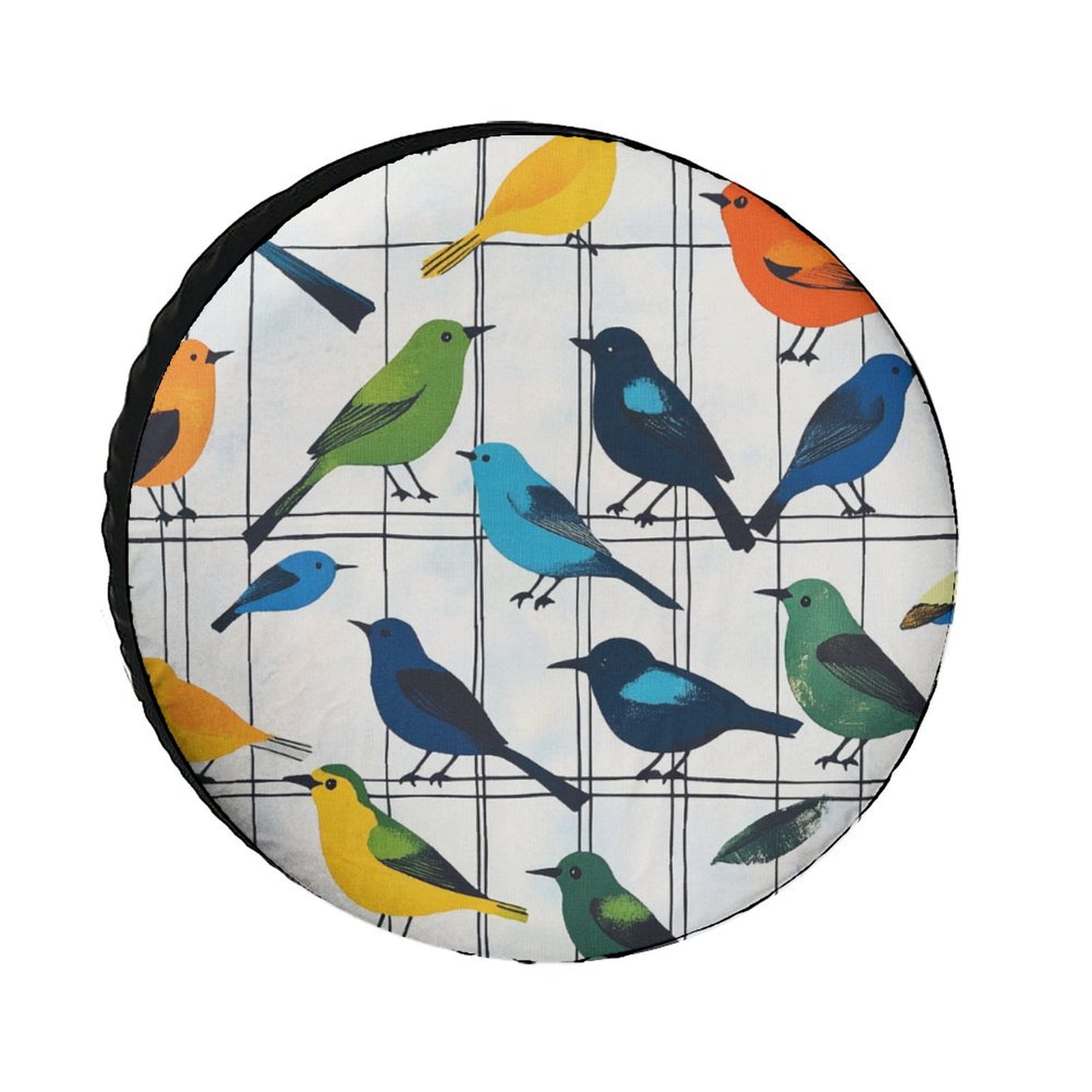 Camping Spare Tire Cover 12inch Whimsical & Playful Bird Waterproof ...