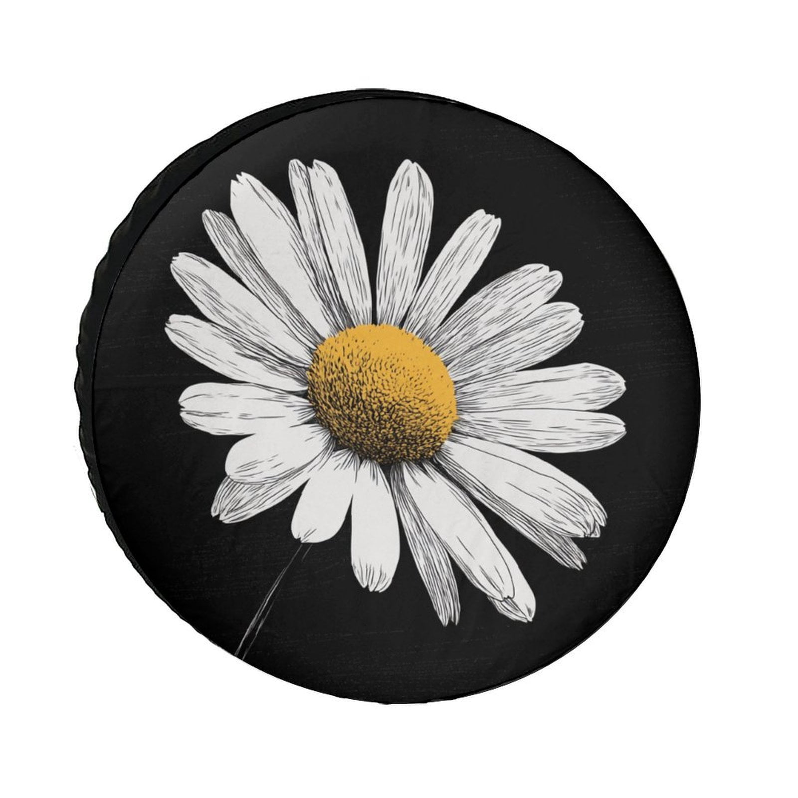 Camping Spare Tire Cover 13inch Daisy Flower Protectors Weatherproof ...