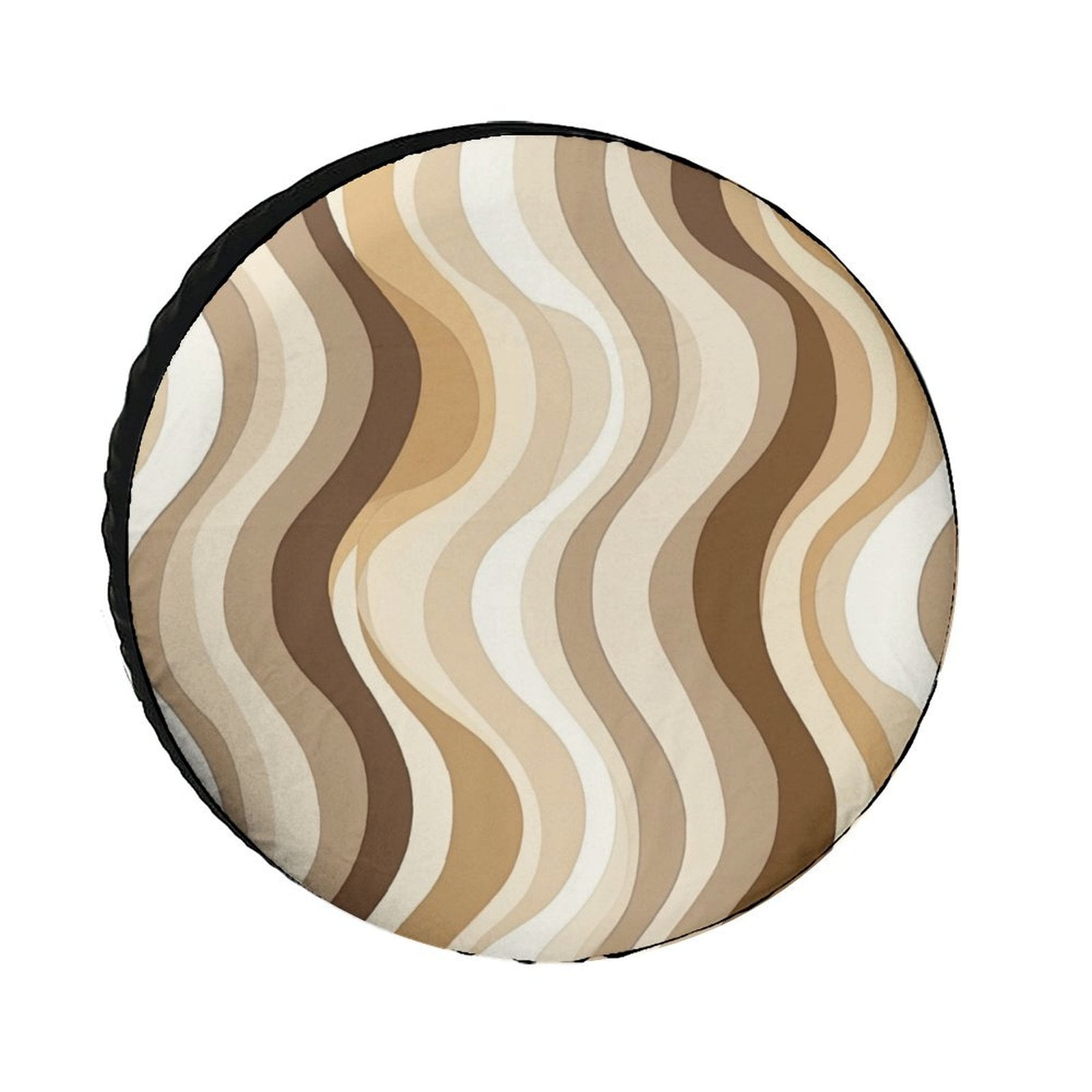 Camping Spare Tire Cover 13inch Modern Abstract Grey And Brown Striped ...