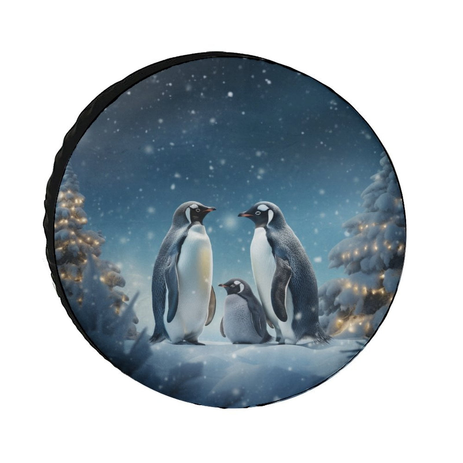 Camping Spare Tire Cover 13inch Penguin Christmas Snow Winter Animals ...