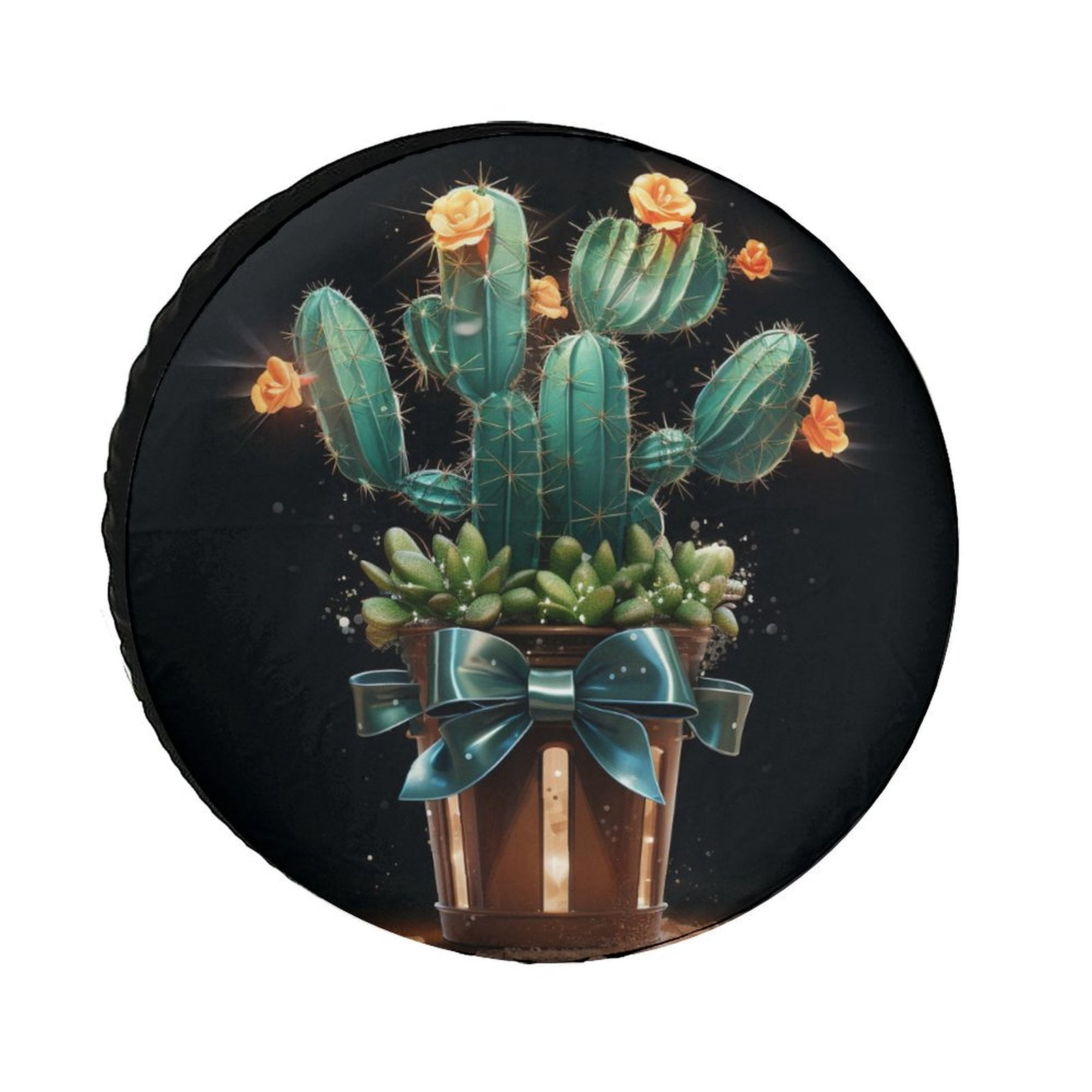 Camping Spare Tire Cover 14inch Cactus Plant Wheel Protectors ...