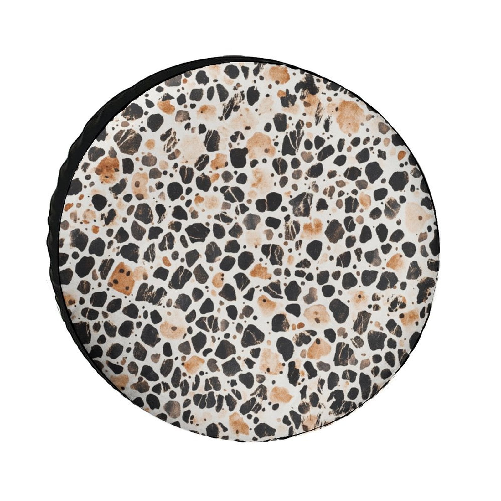 Camping Spare Tire Cover 14inch Cow Print Wheel Protectors Weatherproof ...