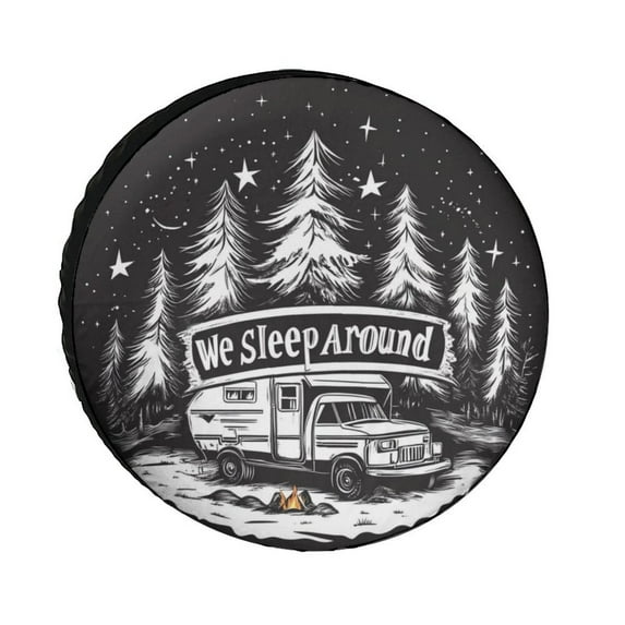 Camping Spare Tire Cover 14inch We Sleep Around Protectors Weatherproof ...