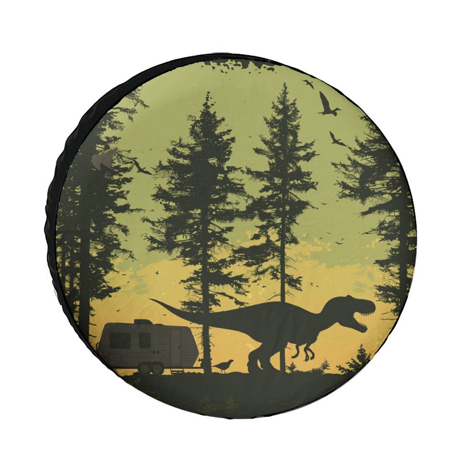 Camping Spare Tire Cover 15 Inch Dinosaur Trailer Protectors ...