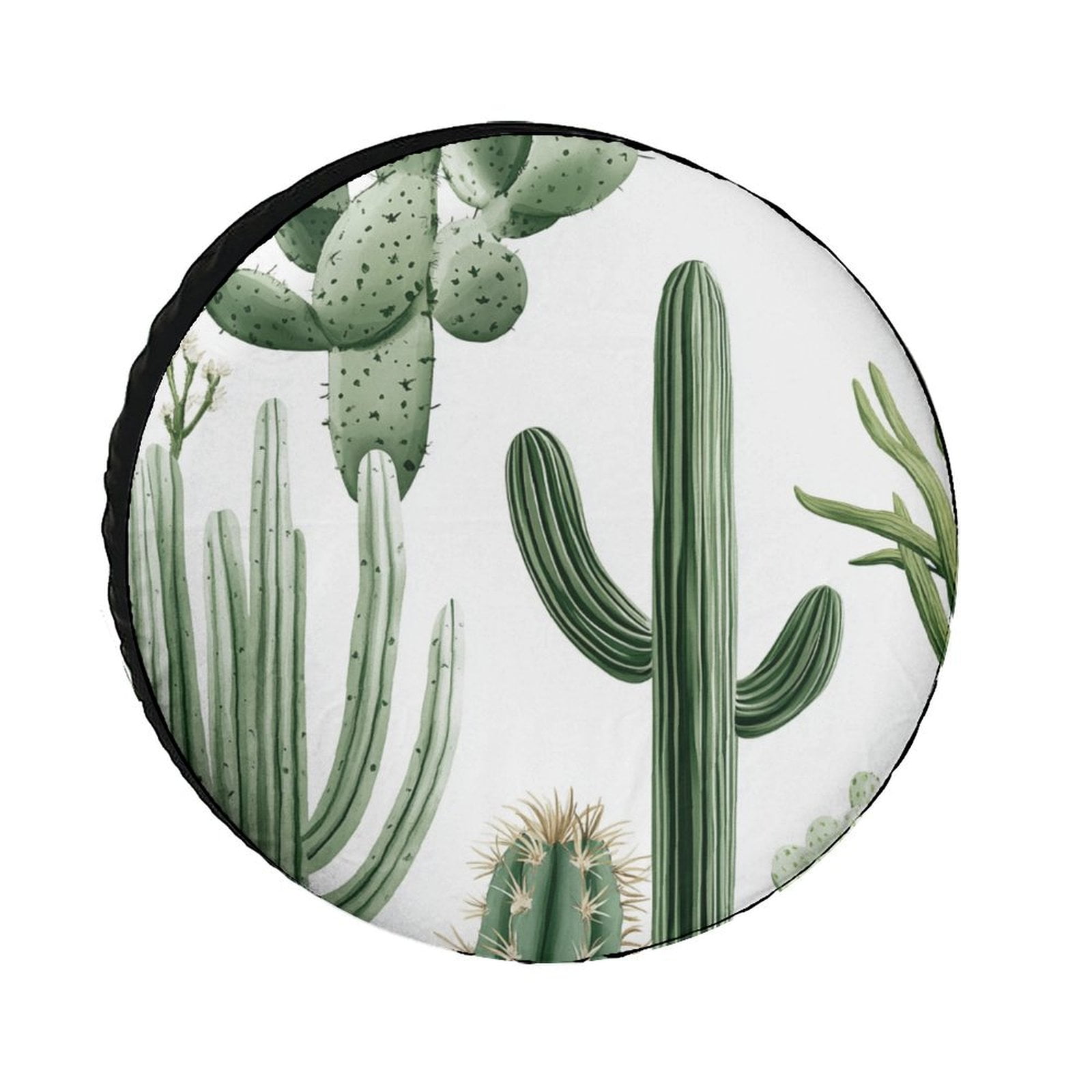 Camping Spare Tire Cover 15inch Cactus Desert Waterproof Polyester ...