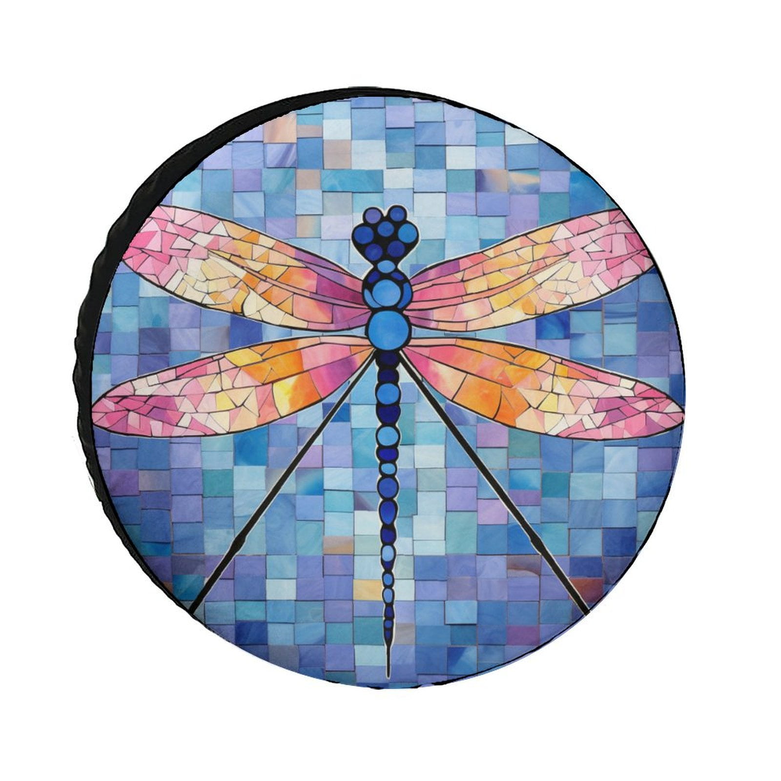 Camping Spare Tire Cover 15inch Dragon Fly In Purple And Blue ...