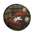 Camping Spare Tire Cover 15inch Napping Scholar Cat Mom Gift Wheel ...