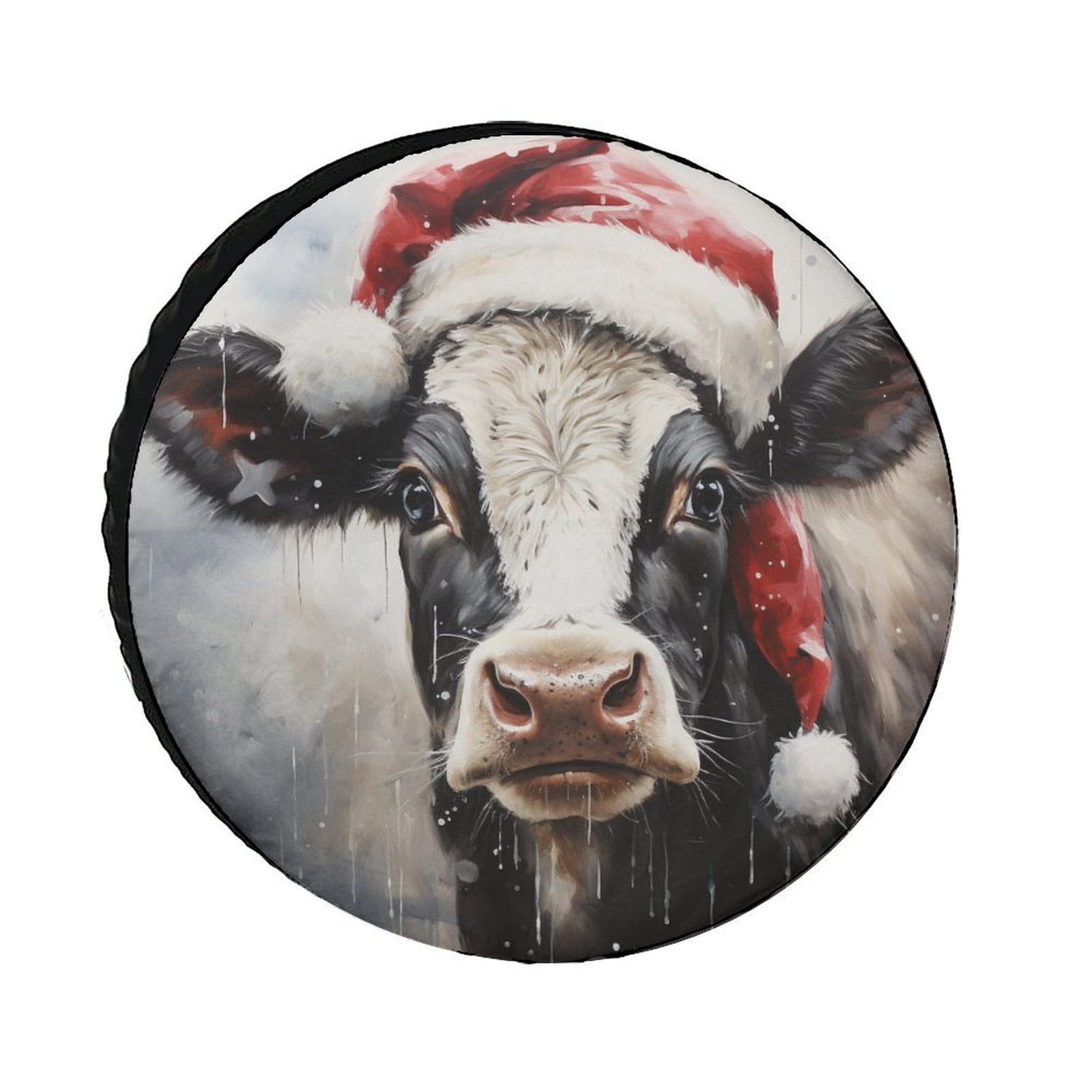 Camping Spare Tire Cover Christmas Cow Farm Animal Weatherproof ...