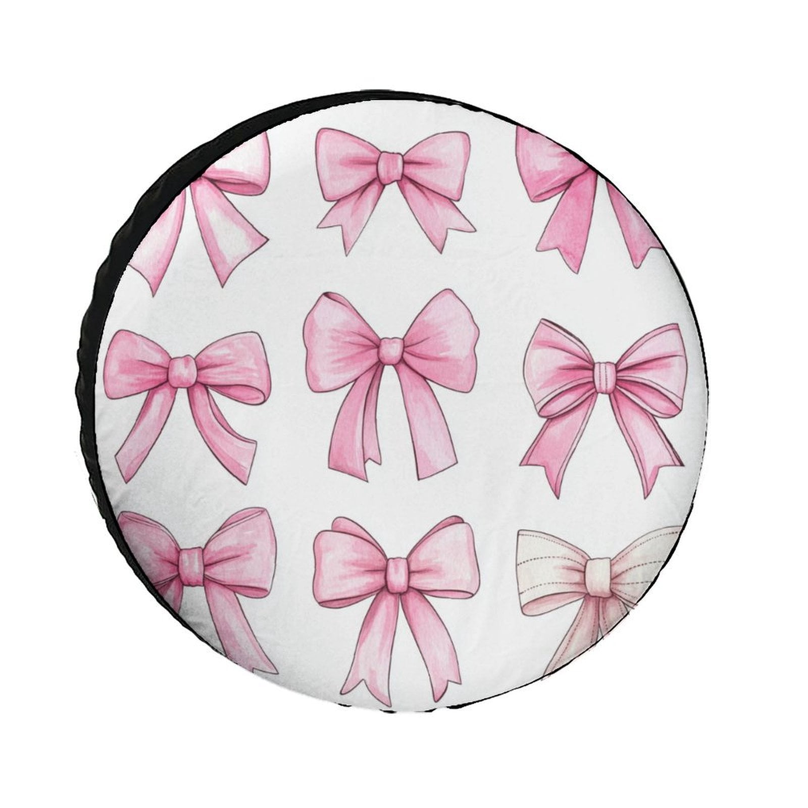 Camping Spare Tire Cover Cute Pink Bows Waterproof Sun Protection Pink ...