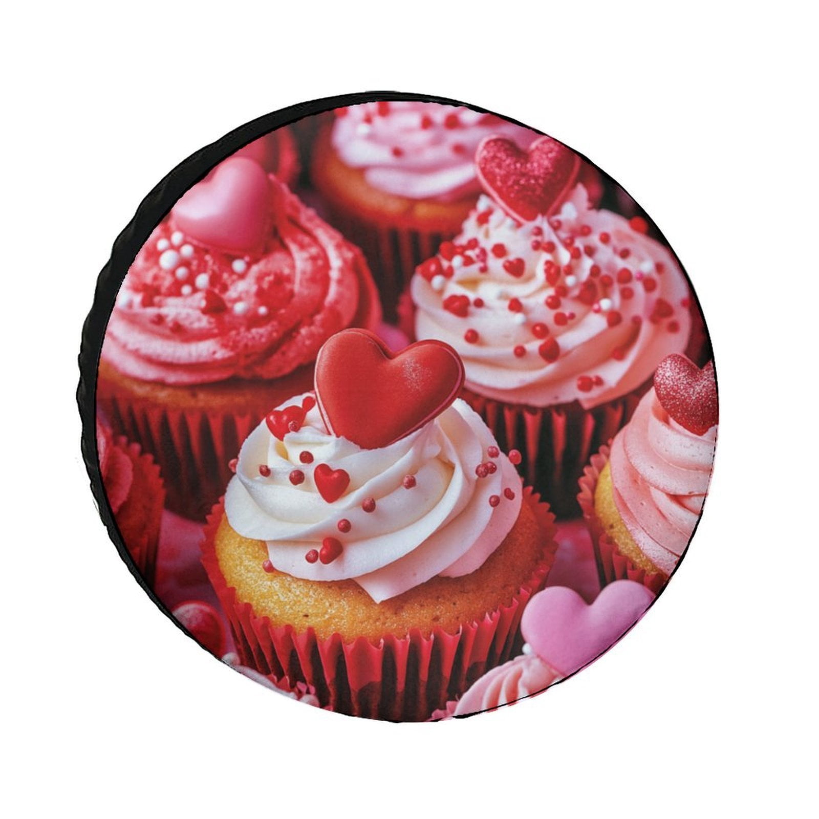 Camping Spare Tire Cover Pink Cupcakes of Love Wheel Tire Covers ...