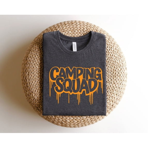 Camping Squad Shirt, Funny Matching Friends Road Trip Tee - Walmart.com
