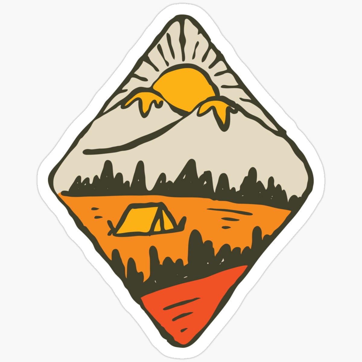 Camping Sticker. Gift For You - Decorate Laptops, Water Bottles, And ...