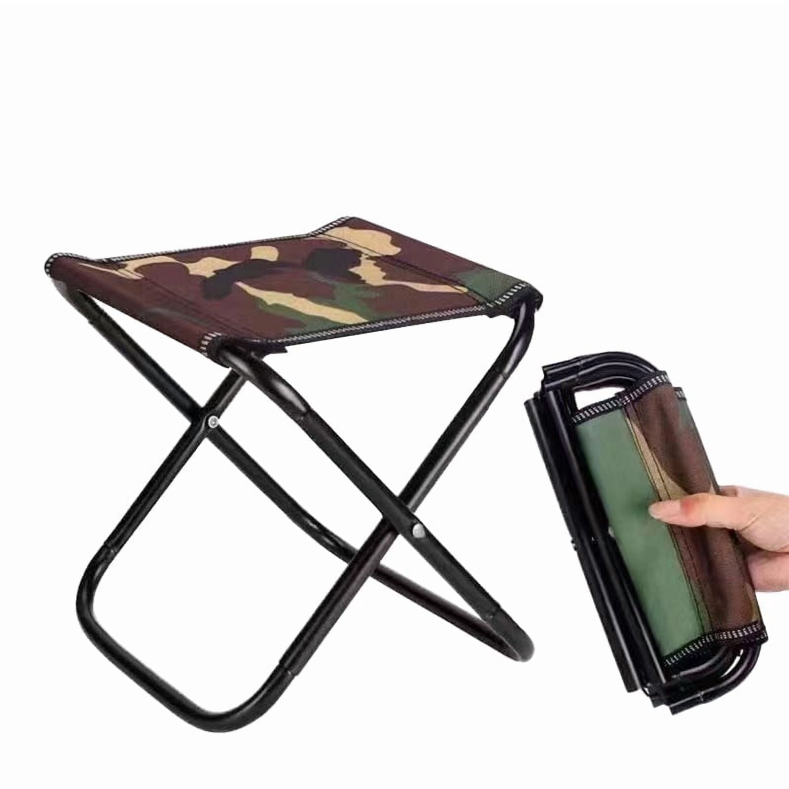 WYZCTTD Camping Stool, 13.7in Tall Portable Folding Stool with Pouch,1 ...