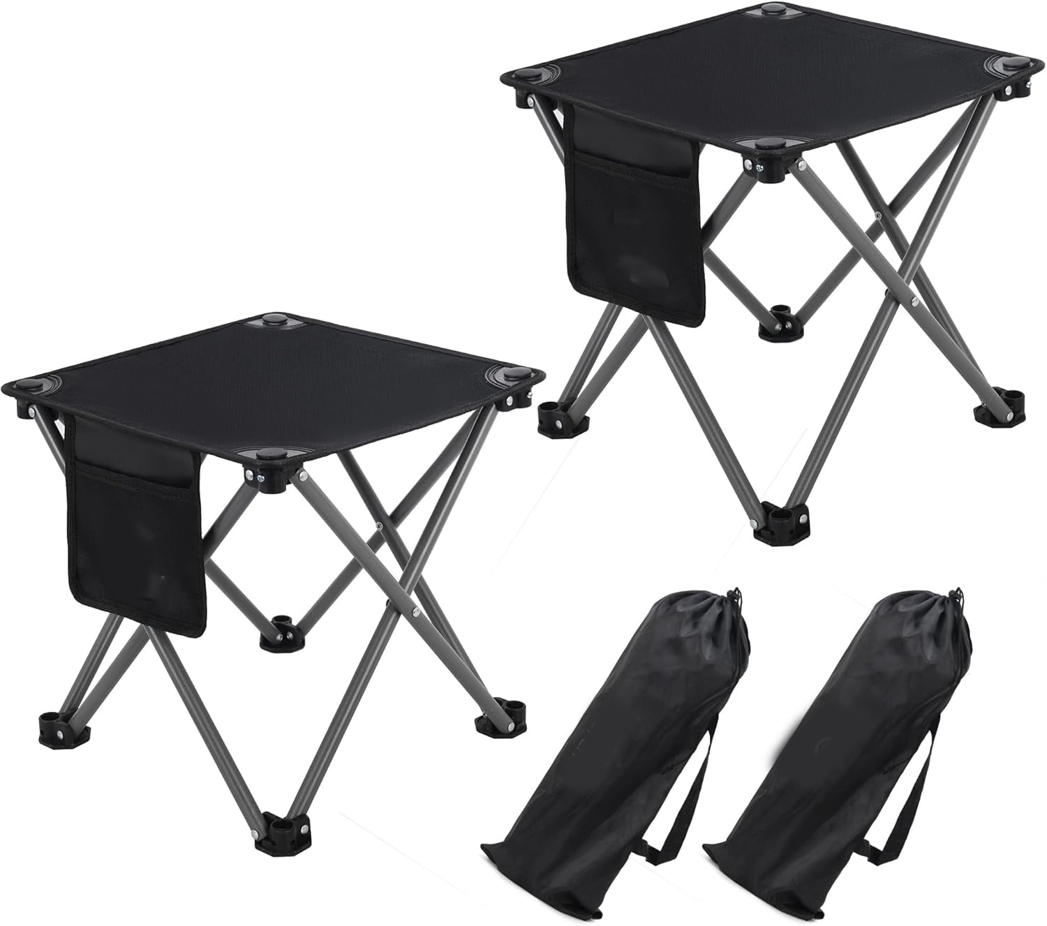 Camping Stool 2 Pack, Portable Folding Stool for Outdoor Gardening and ...
