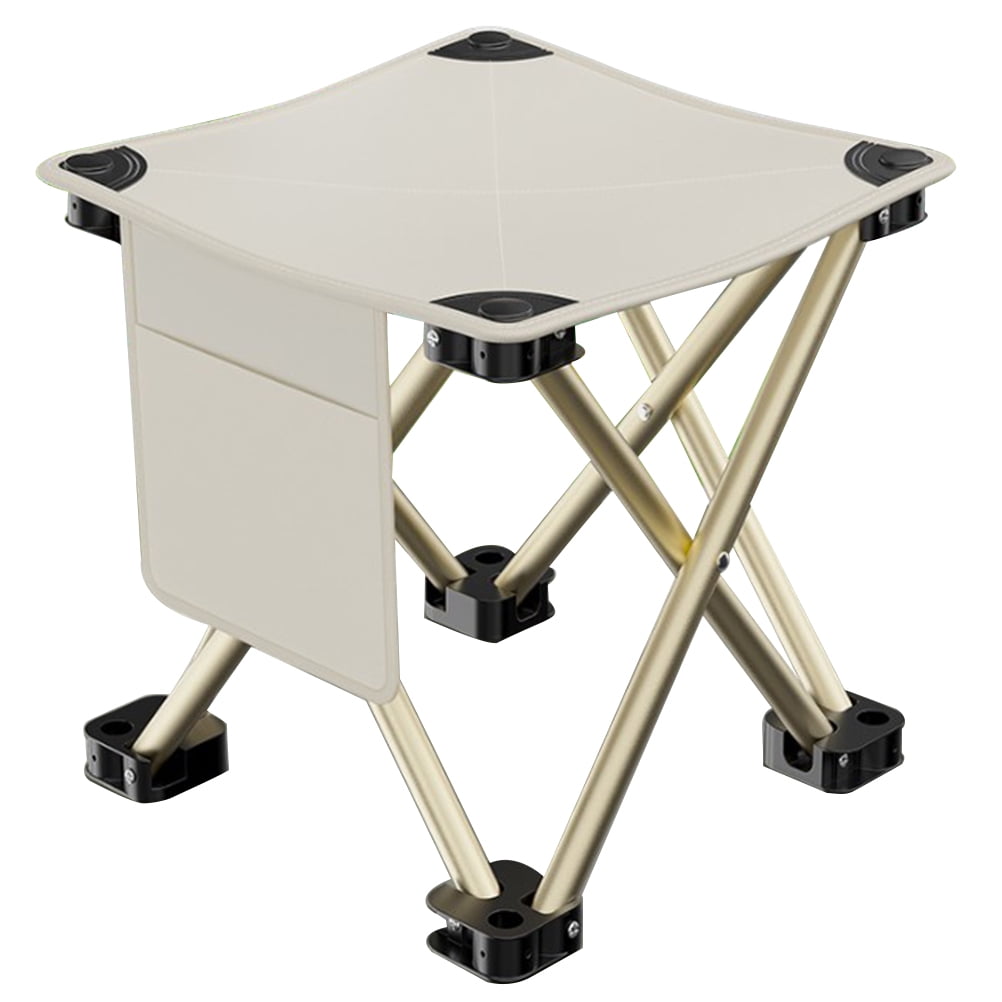 Camping Stool Lightweight Portable Folding Carbon Steel Oxford Cloth ...