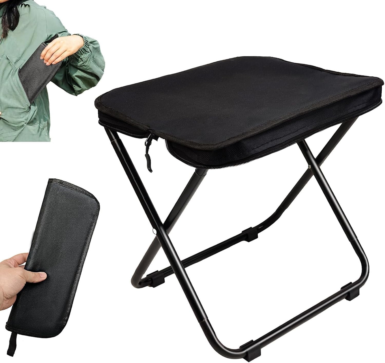 Camping Stool, Portable Folding Stool, Aluminum Ultralight Backpacking ...