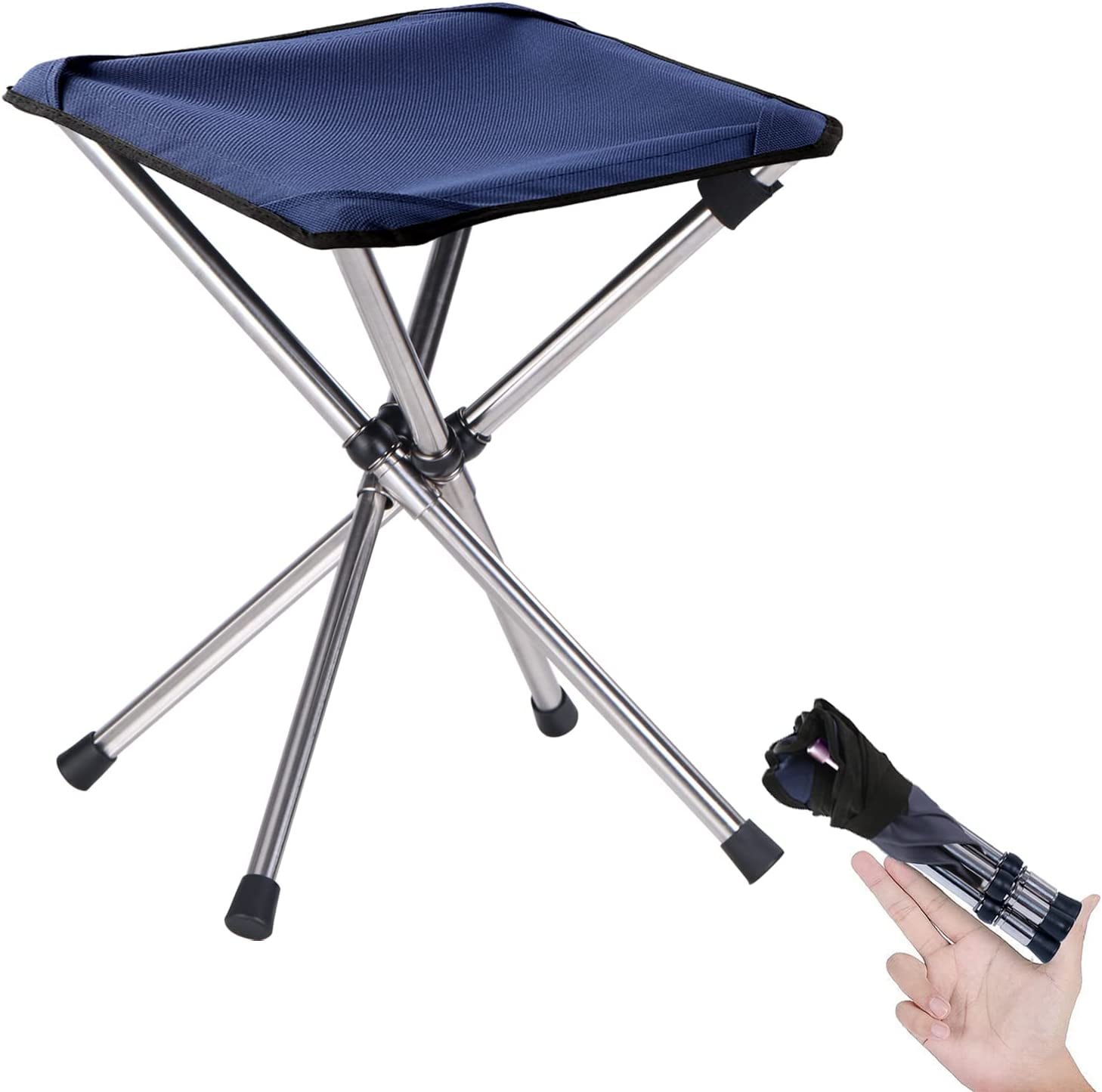 Camping Stool,Small Folding Chair,13.8" Lightweight Folding Stool ...