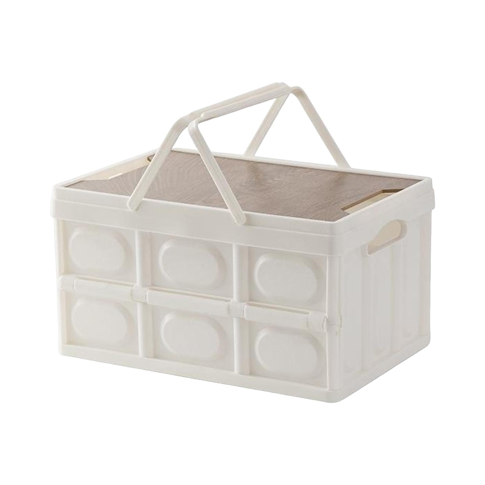 Camping Storage Box Storage Container Collapsible Picnic Basket with ...