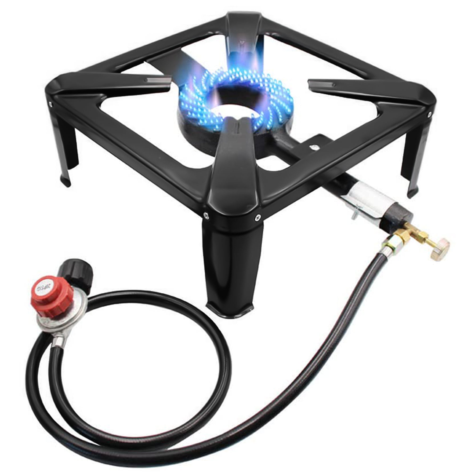 Camping Stove, GVDV High Pressure Single Propane Burner with Adjustable ...