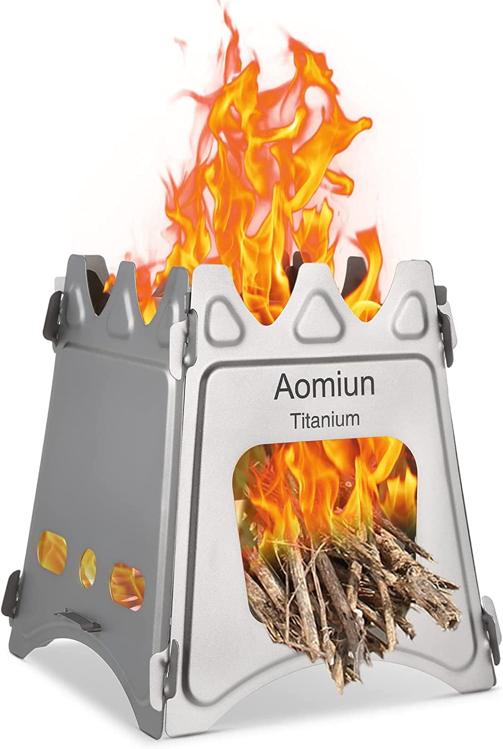 Camping Stove Portable Wood Burning Stove Titanium Wood Stove ...