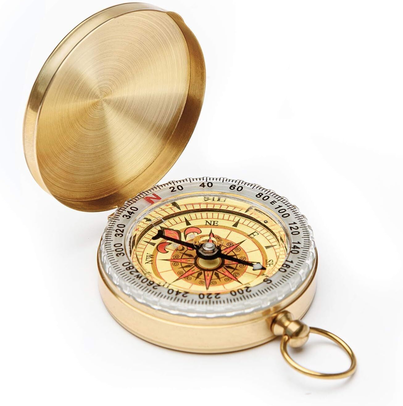 Camping Survival Compass Metal Pocket Compass Kids Compass for Hiking ...