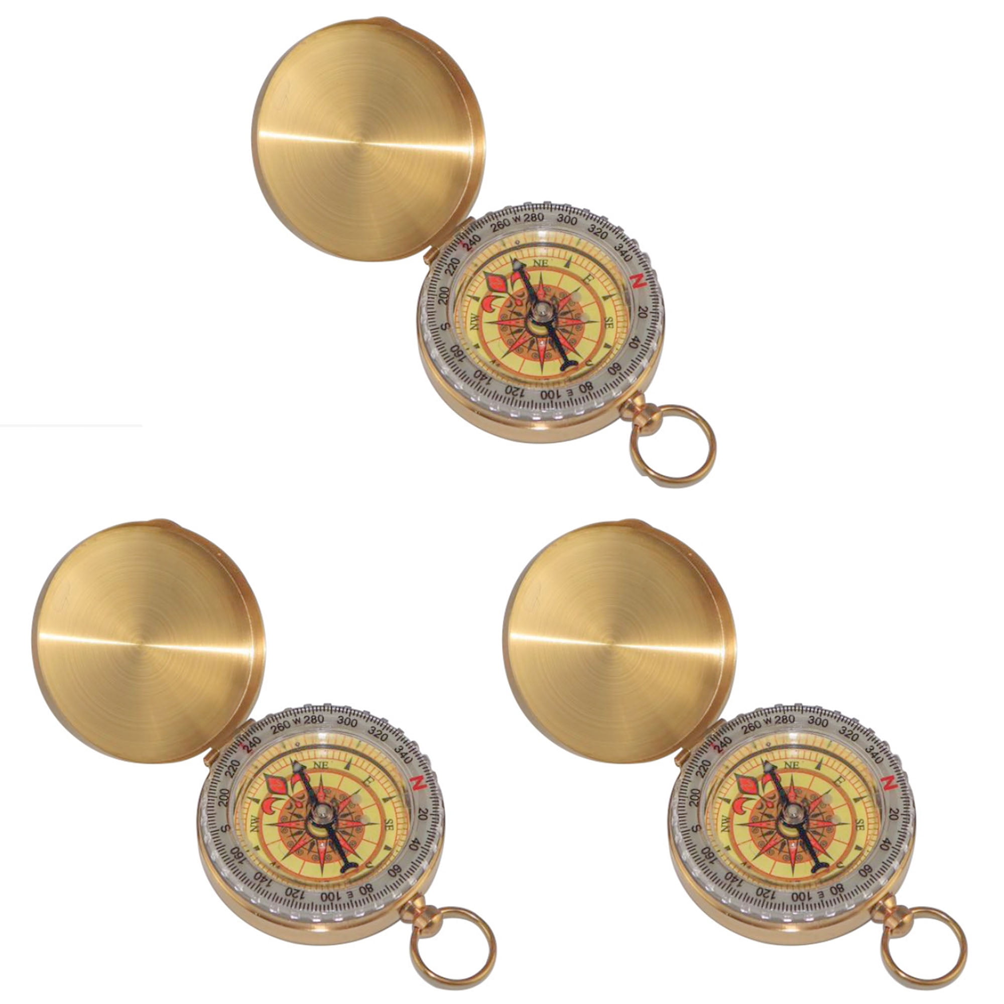 Camping Survival Compass Metal Pocket Compass Kids Compass for Hiking ...