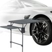 Ozark Trail 8 Foot Extendable Tailgate Table, White, 92.5 in x12 in x ...