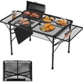Camping Table Height Adjustable Outdoor Picnic Bbq Camping Beach ...