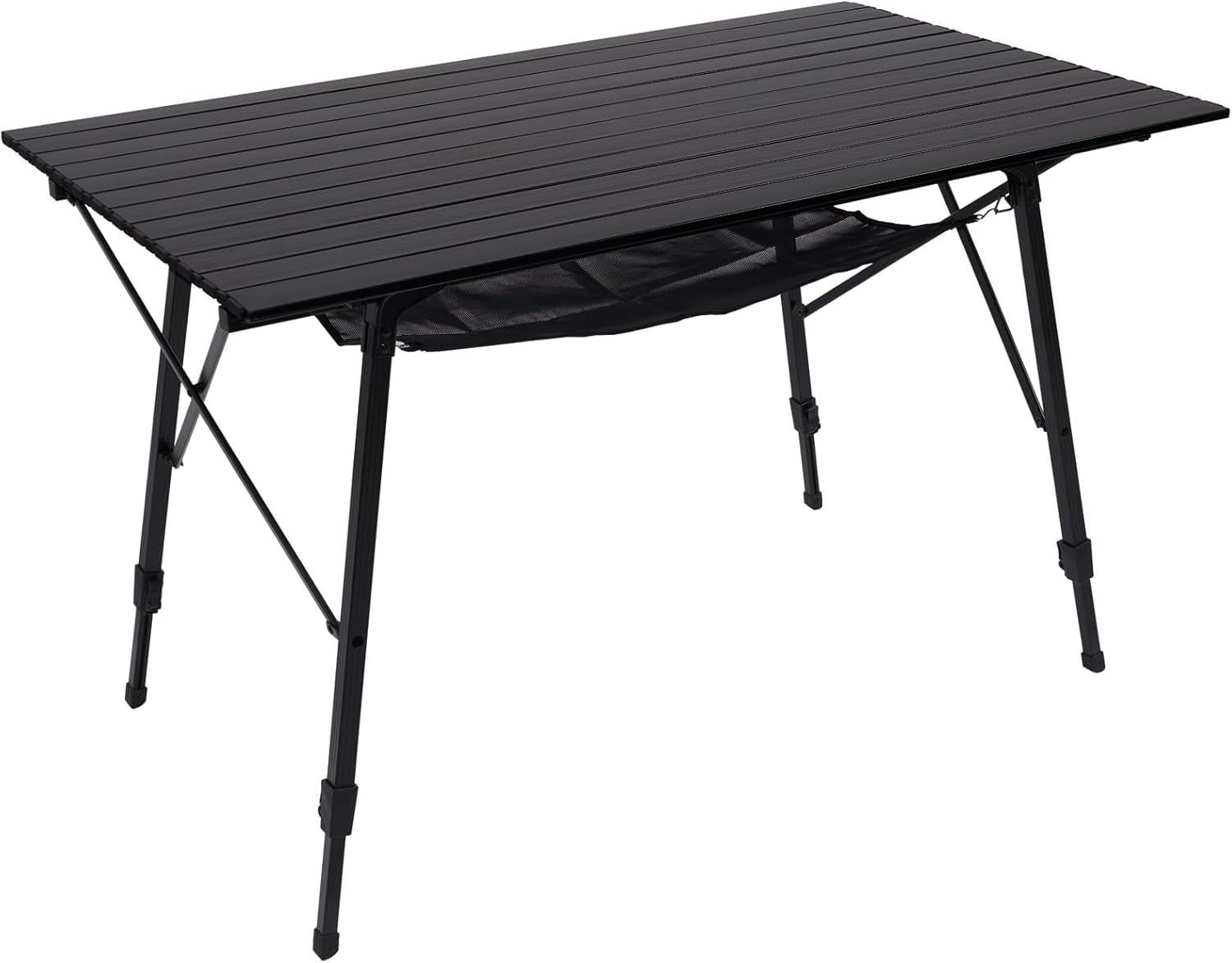 Camping Table Portable Foldable with Adjustable Legs, Aluminum Folding ...