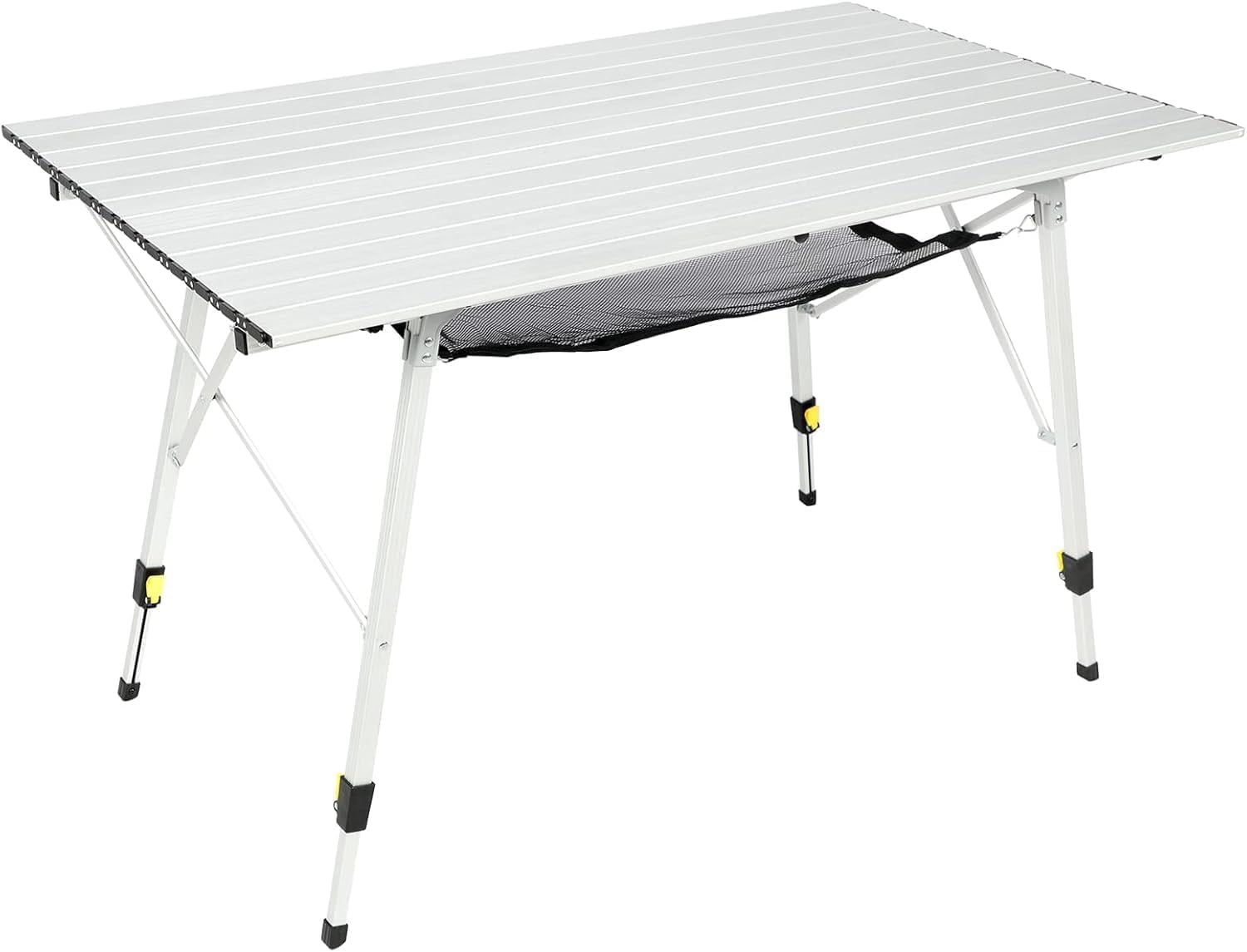 Camping Table Portable Foldable with Adjustable Legs, Aluminum Folding ...