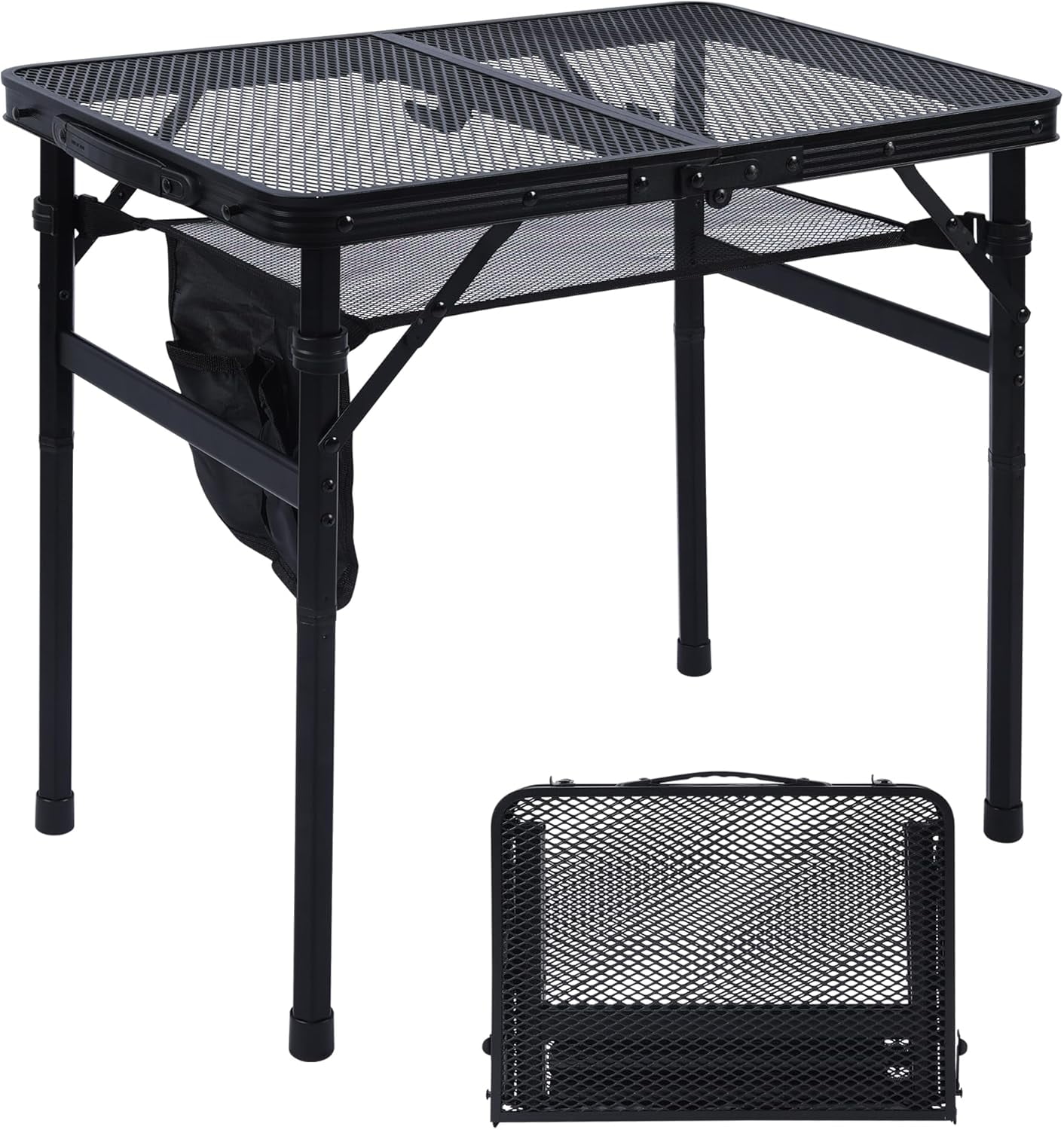 Camping Table, Portable Folding Grill Table, Lightweight Height ...