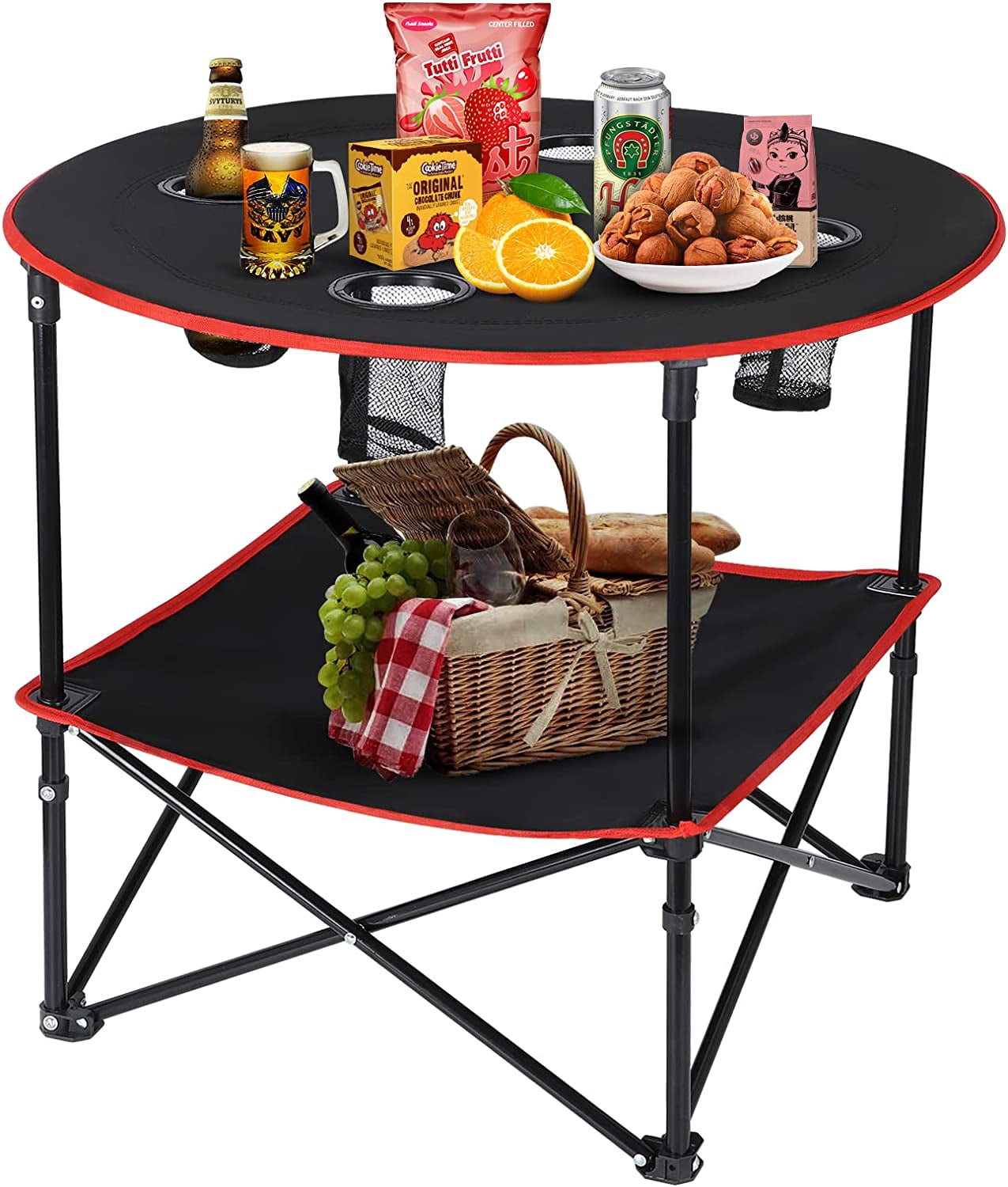 Camping Table Portable Folding Side for Outdoor Picnic, Beach, Games ...