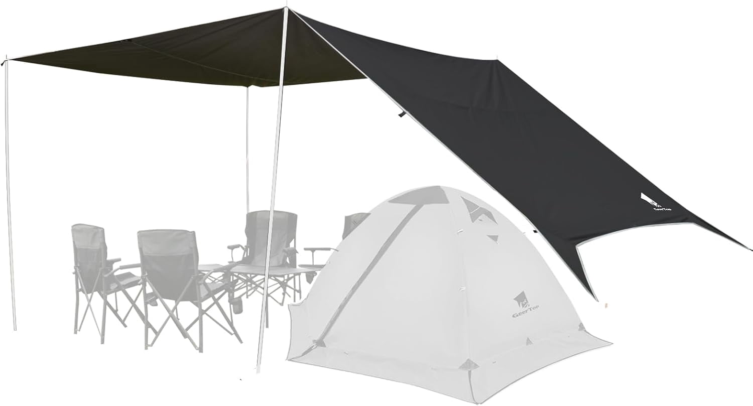 Camping Tarp Lightweight Large Waterproof Hammock Rain Fly Shelter ...