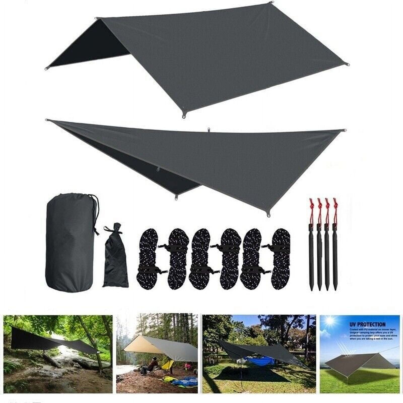 Camping Tarp Waterproof,DFITO 10" x 10" Hammock Durable Camping Tent ...