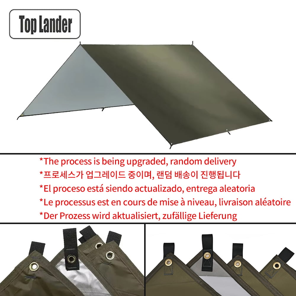 Camping Tarp Waterproof Tent Tourist Awning Shade Garden Canopy Beach ...