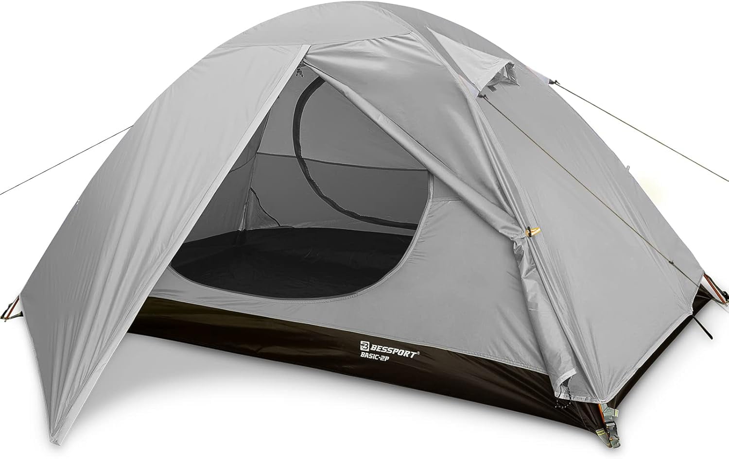 Camping Tent 1/2/3/4 Person Tent Waterproof Two Doors Backpacking Tent ...