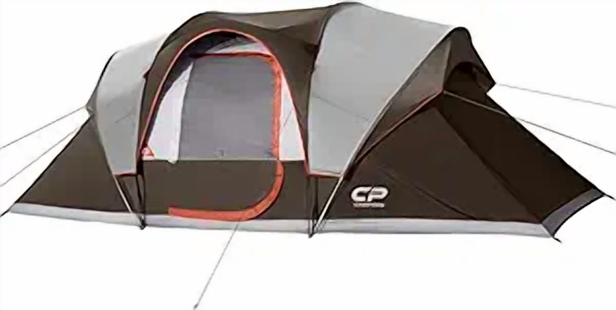 Camping Tent 10 Person Family Cabin Tent, 2 Room Water Resistant ...
