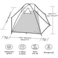 Camping Tent 2/3/4 Person, Professional Waterproof & Windproof ...