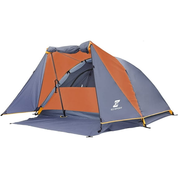 Camping Tent 2 Person, Aluminum Poles Tent with Bike Shed and Rainfly-Portable Dome Tents for ...