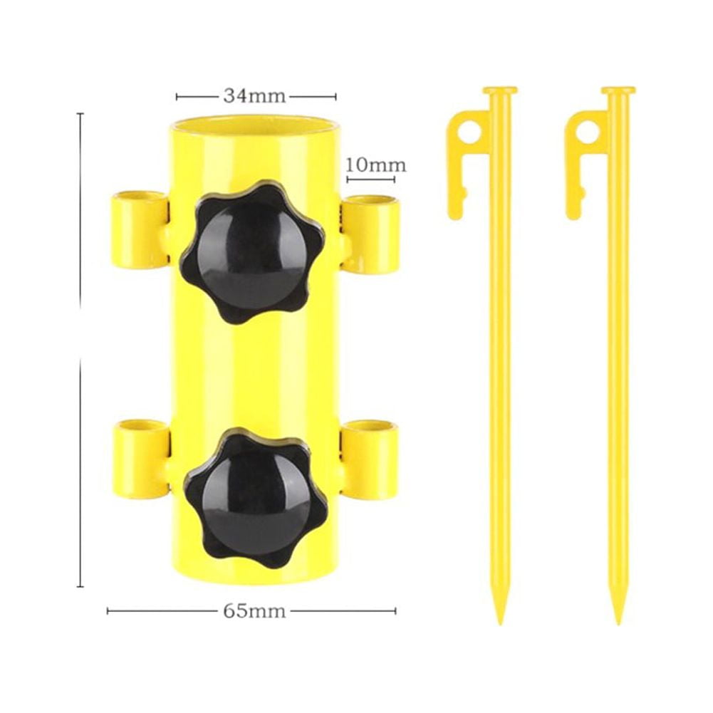 Camping Tent Awning Canopy Pole Fixing Pipe Ground Holder with 30cm ...