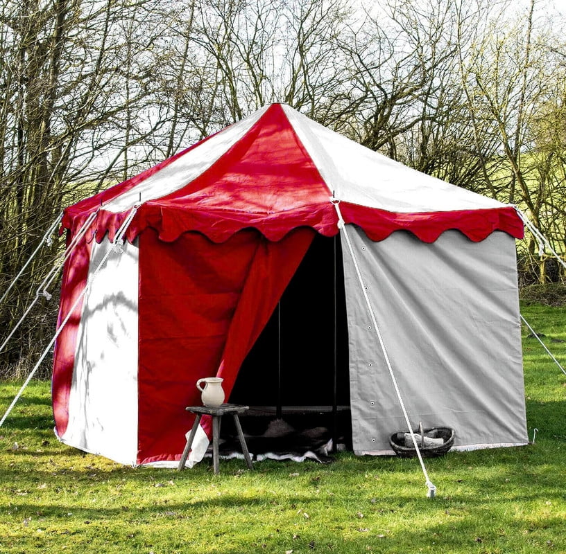 Camping Tent Medieval Knight Harold square Red -White Water proof Tent ...